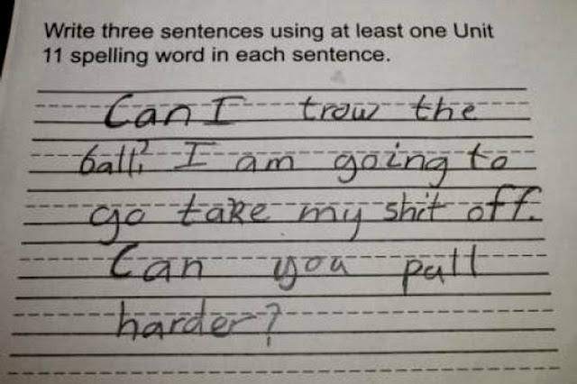 Chuck's Fun Page 2: More interesting school work.