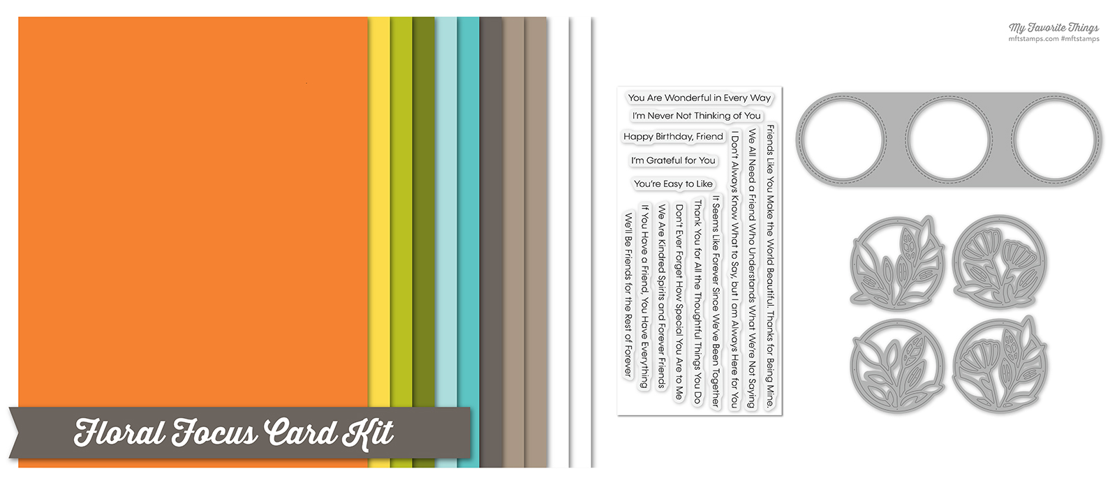 Stampin with Liz Design: MFT Stamps - Floral Focus Card Kit Countdown!