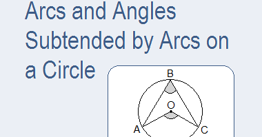 10 Math Problems: Arcs and Angles Subtended by Arcs on a Circle