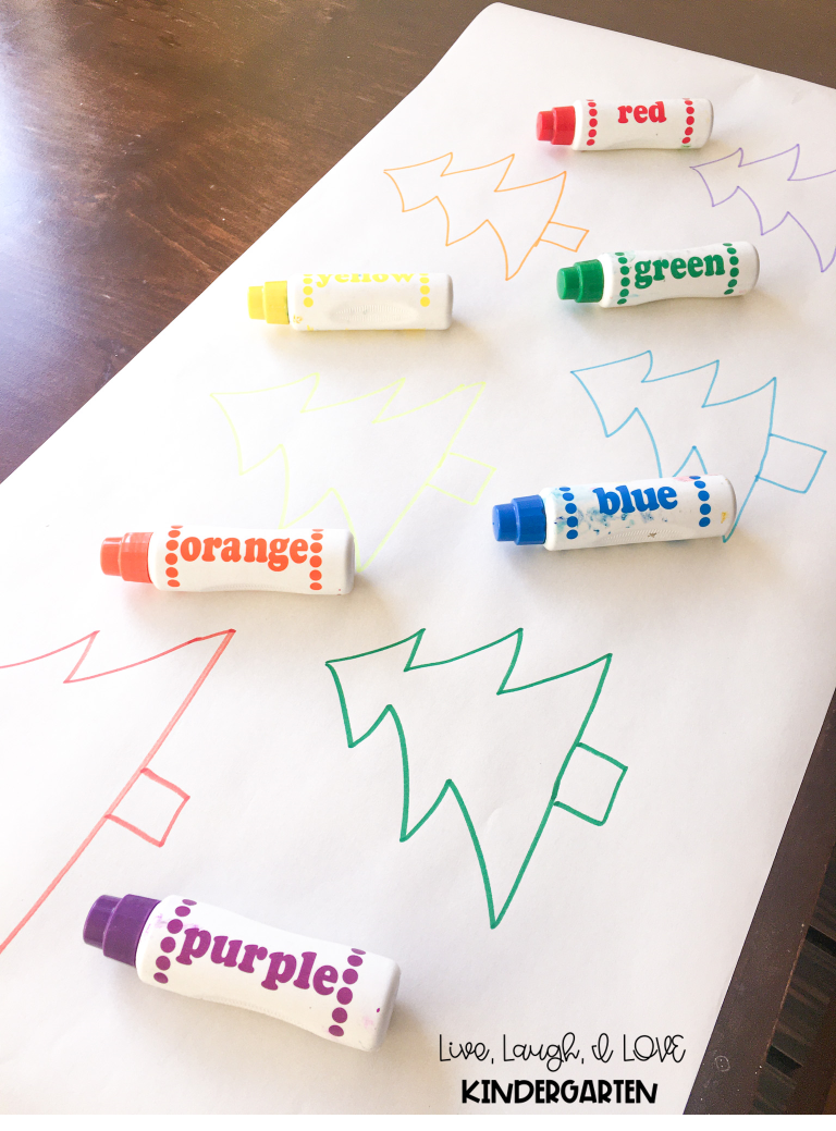 The first one I drew trees in different colors.