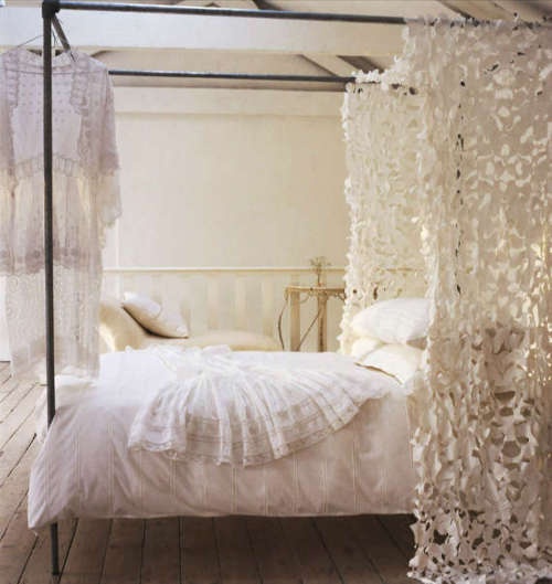 Eye For Design: Decorate With Lace For Romantic Interiors.......In Time ...