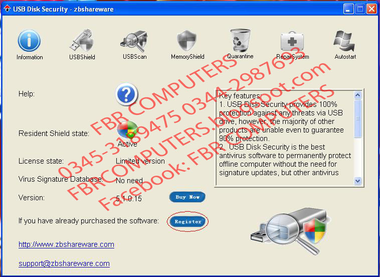 FBR COMPUTERS: Usb Disk Security Full Version Antivirus