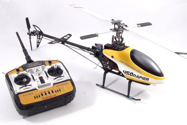 Top Gun Pro Heli Rapier 450 RTF 6 Channel 3D RC Helicopter με 2.4ghz ...
