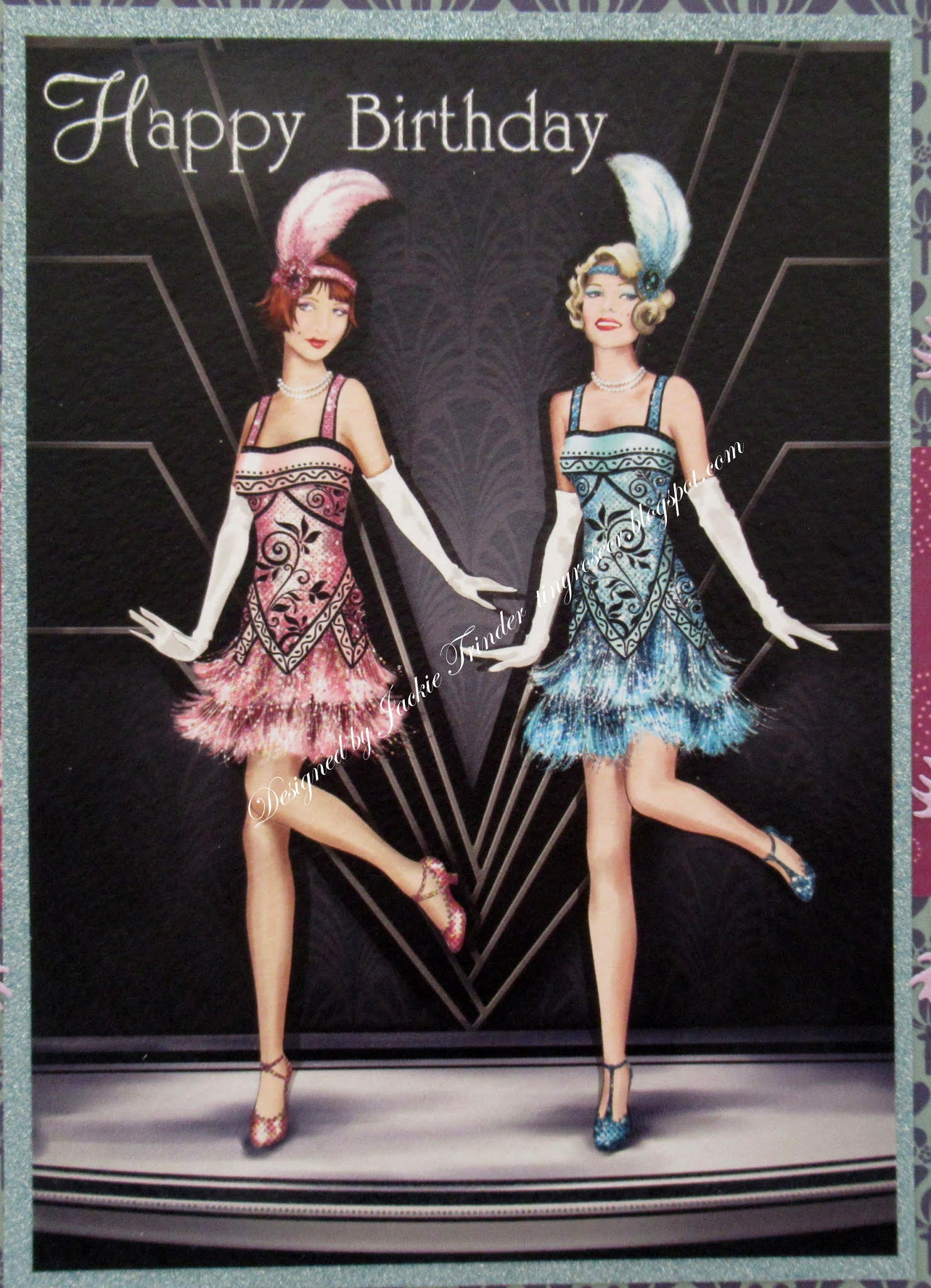 Tinyrose's Craft Room: Roaring 20's Birthday Card for a Dear Friend