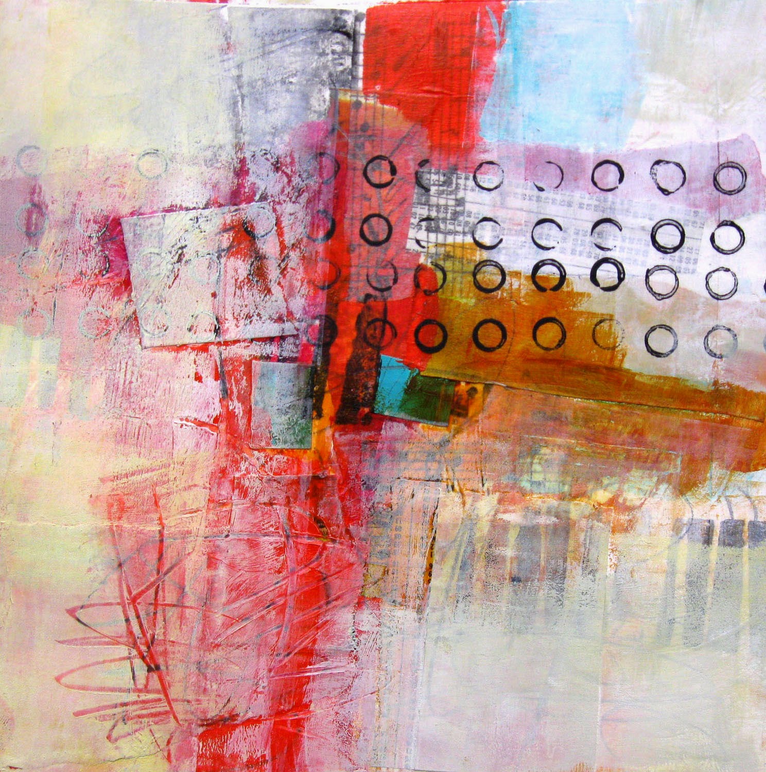 collage journeys by Jane Davies: Demonstrating a Cruciform Format