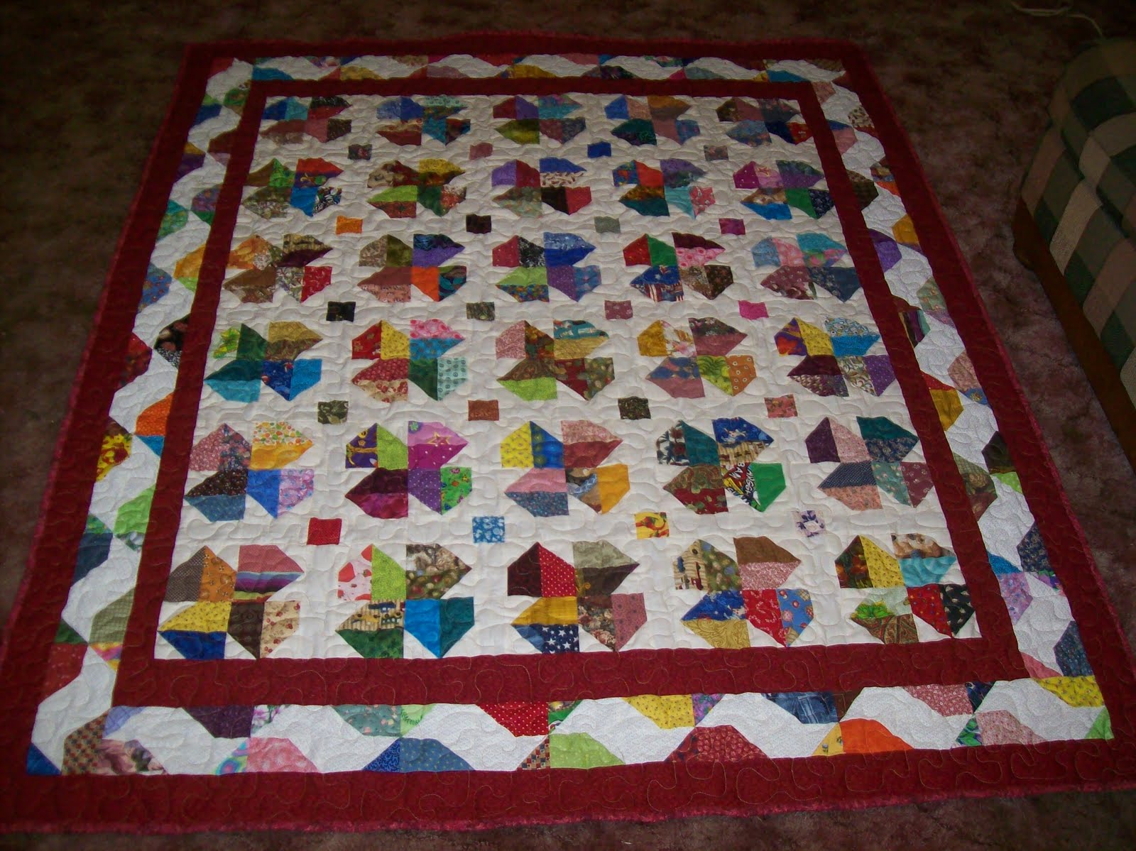 TruckinQuilter: Woodland Clover quilt