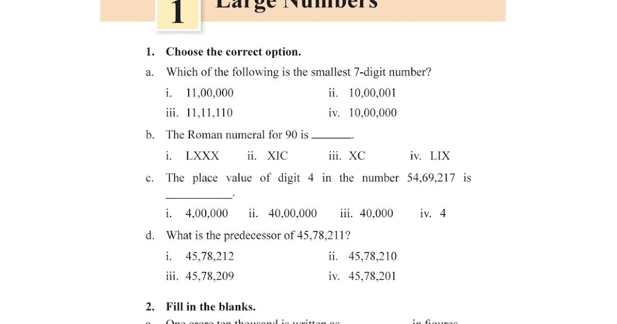 Large Numbers Mental Math- 18/06/20 (V A,B)