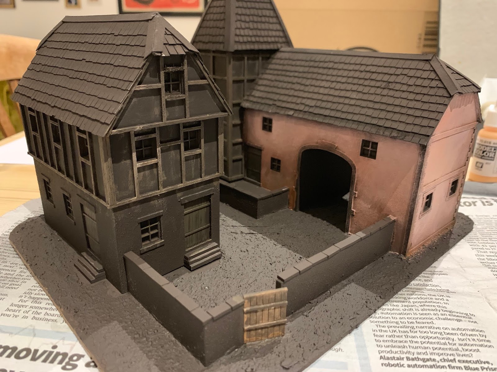 Napoleonics20/20: Painting a Napoleonic building in 1/72
