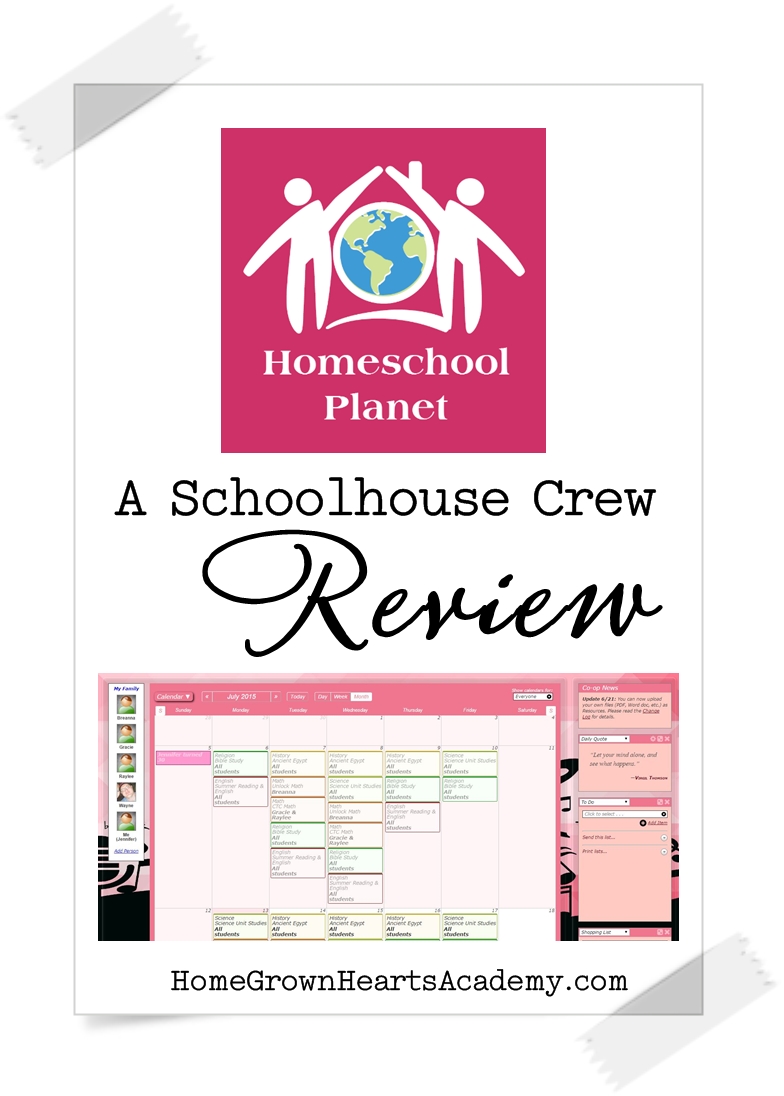 Home Grown Hearts Academy Homeschool Blog: Homeschool Planet - Homeschool Buyers Co-op Review