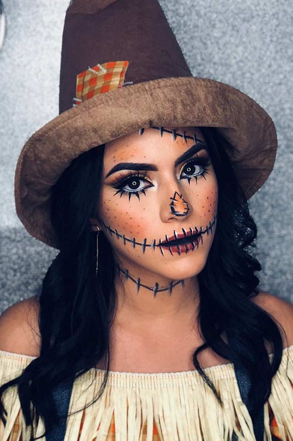 20+ Scarecrow Makeup Ideas For Halloween