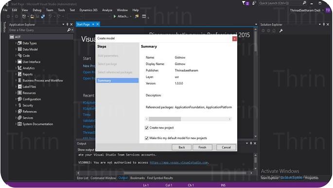 A Beginner's Guide to how to create a new model in D365