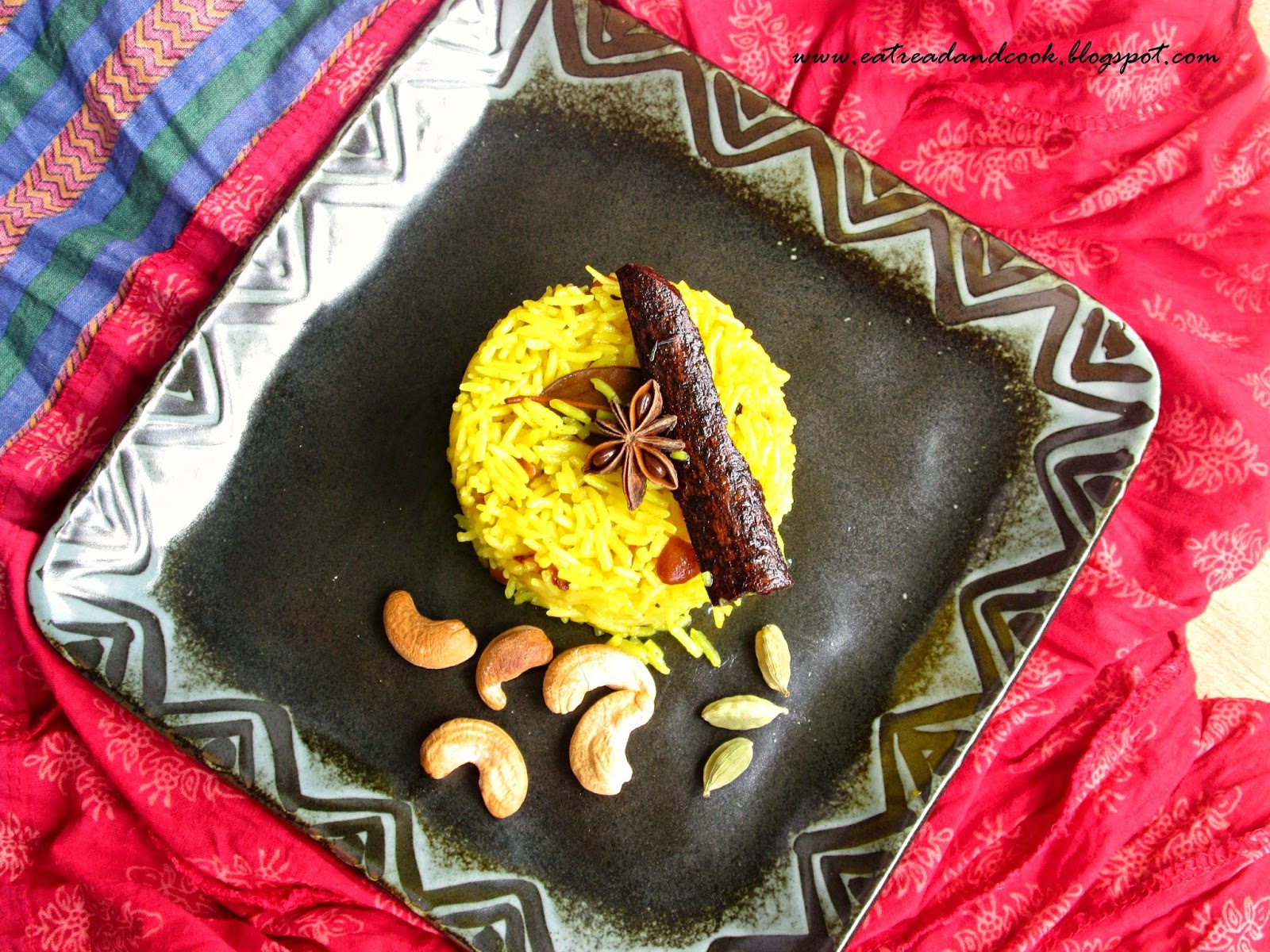 Basanti Pulao / Bengali Style Sweet Yellow Pulao