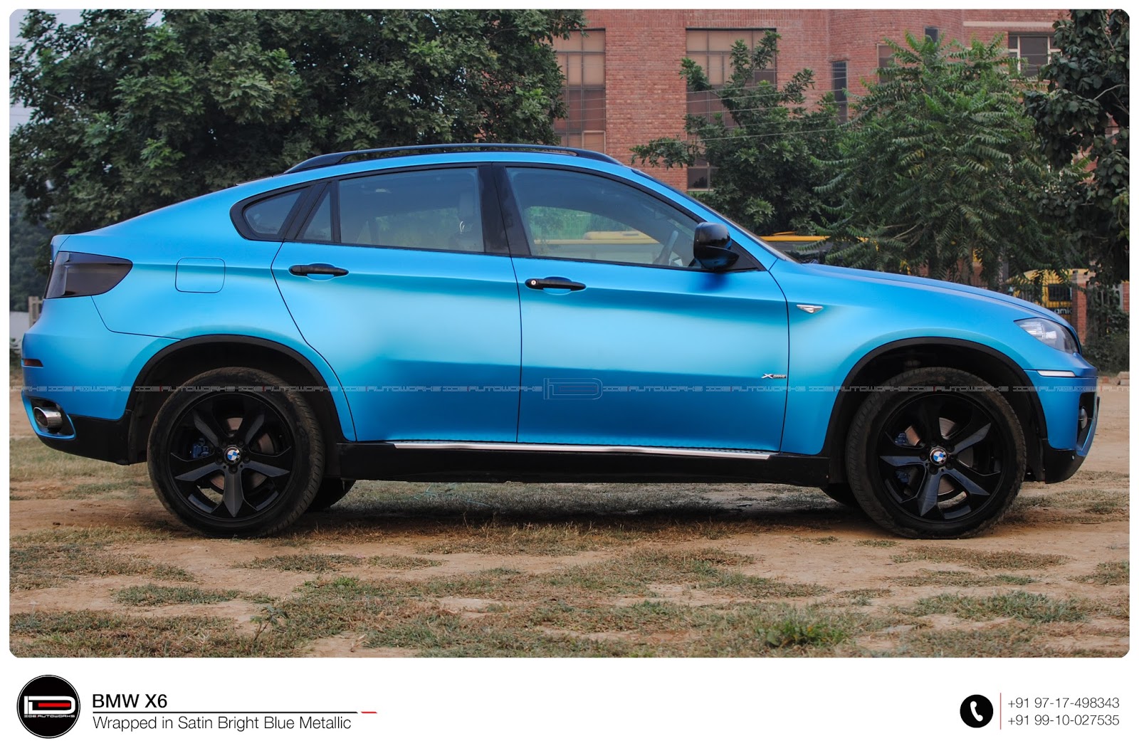BMW X6: Satin Bright Blue Metallic Wrap | IDE Autoworks