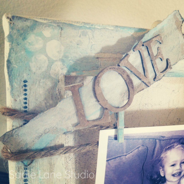 Sadie Inspired: Altered Shadow Box Canvas