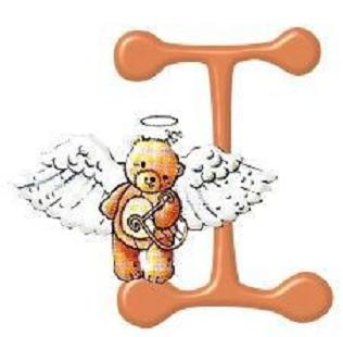 Alfabeto de angelitos country con muñecas y peluches. - Oh my Alfabetos!