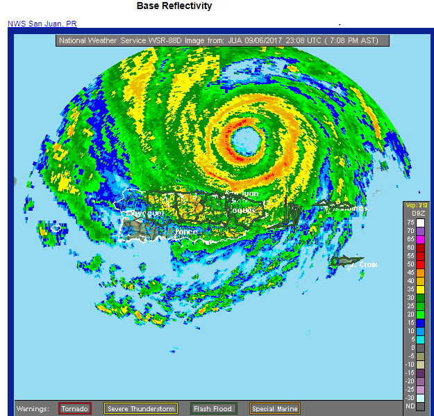 La esquina de Múllix: Imagen Radar Doppler de Puerto Rico con IRMA ...