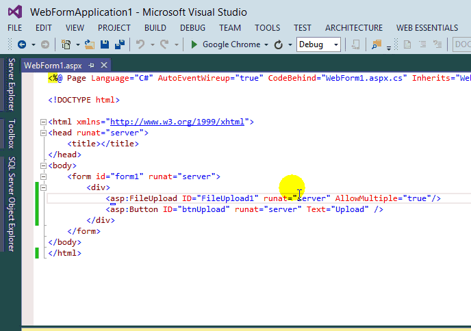 Single File Upload To Multiple File Upload Asp Web Forms