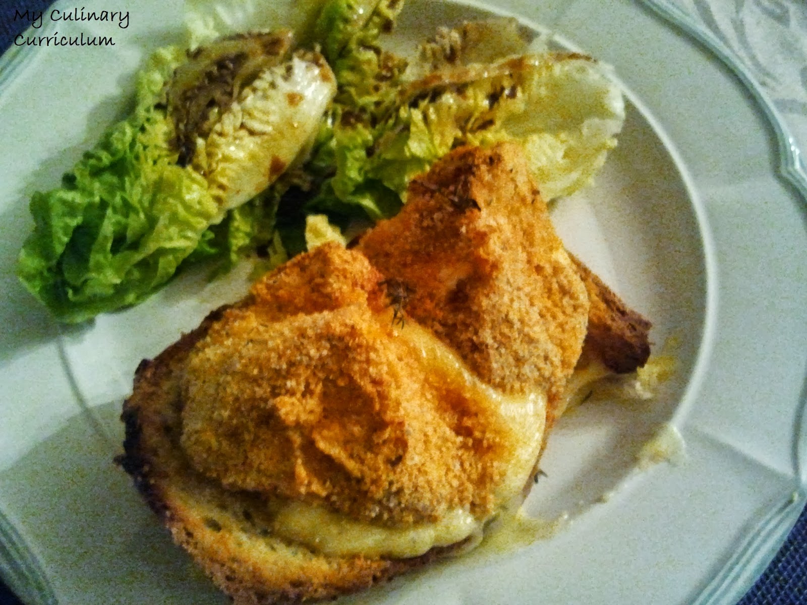 My Culinary Curriculum: Camembert pané au thym et au miel sur tartine