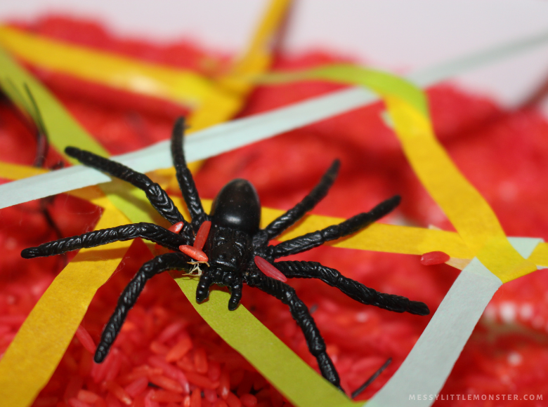 Spider Sensory Bin - Messy Little Monster
