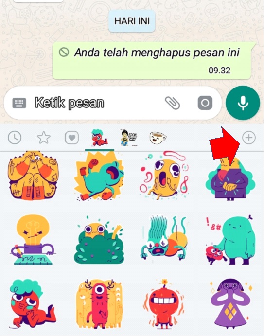 Begini Cara Kirim Stiker Lucu Di WhatsApp - COMET_SHARE