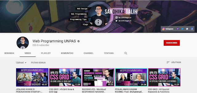 Jago Programming dengan Belajar dari 7 Channel Youtube Asal Indonesia