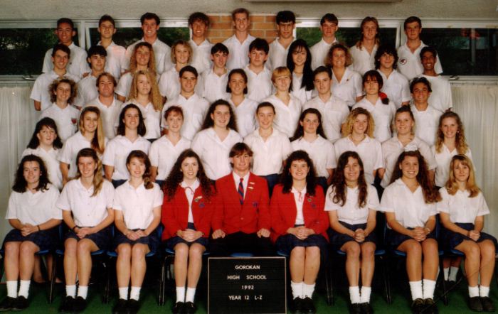 Gorokan High School: Class Photo 1992 Year 12 L-Z