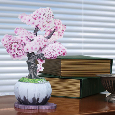 Bonsai Cherry Blossom Papercraft | Paperized Crafts