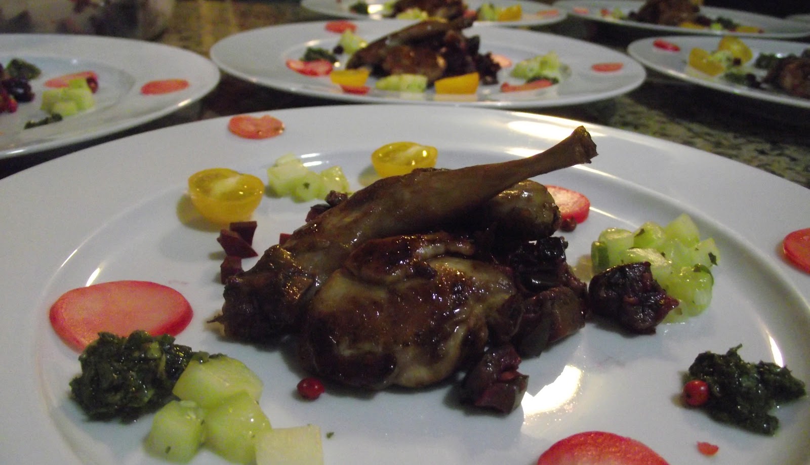 The Food Lane Kitchen: Molasses Marinated Quail