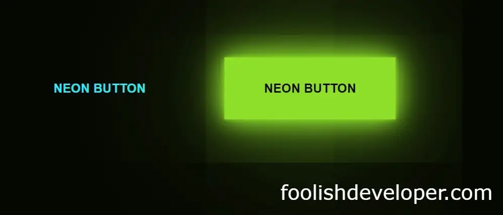 How To Create Neon Animation Light Button Using Html And Css 4387