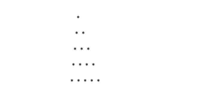 34.WAP to display following pattern