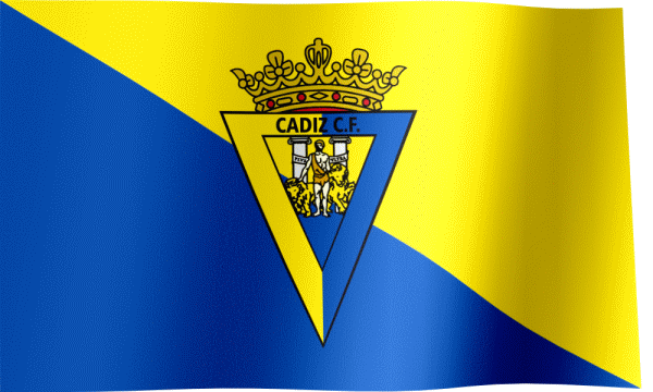 Cádiz CF Fan Flag (GIF) - All Waving Flags