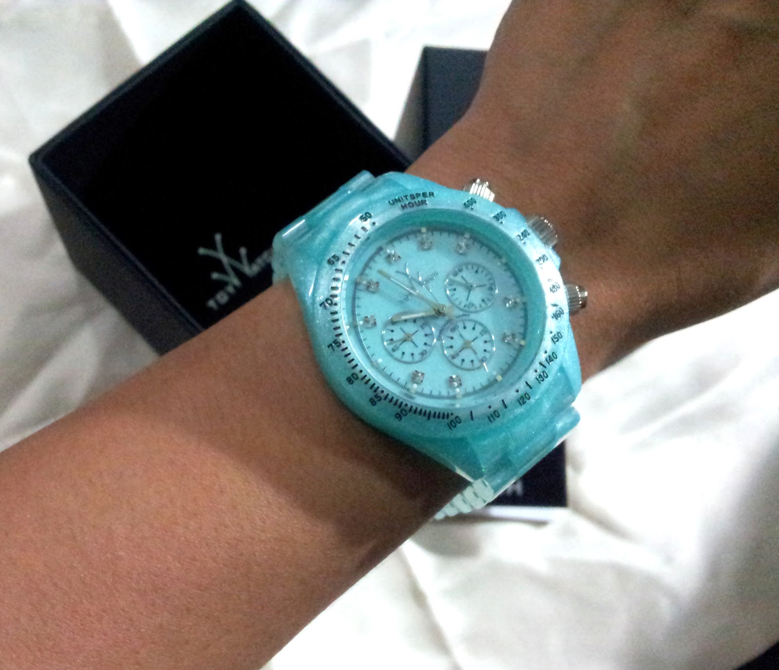 PrettyTreasure2u: Toy Watch Fluo Pearly Chrono Turquoise Watch FLP12LB
