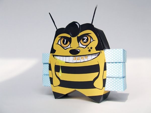 Elvis bee my calendar paper toy - Zerolabor paper toy