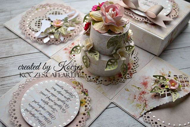 Craft and You Design: A wedding exploding box/Ślubny exploding box