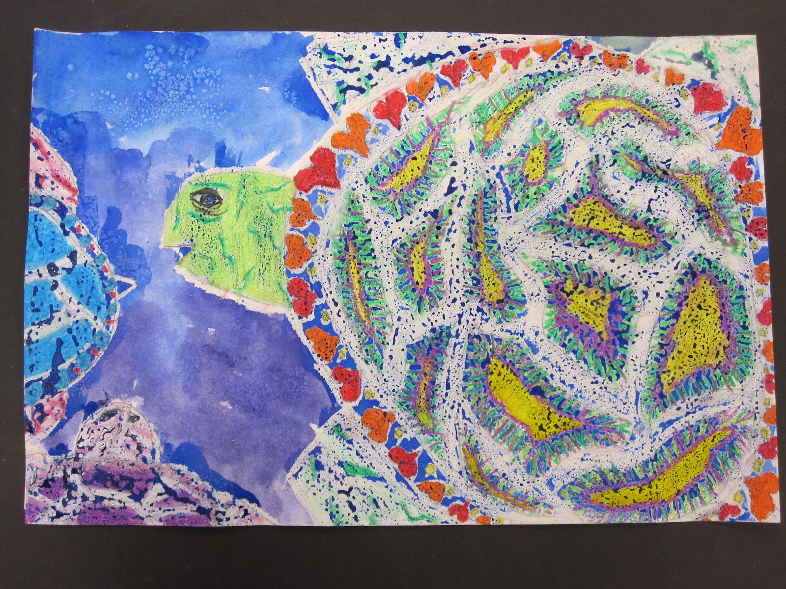 Lake and Hartville Elementary Art: Sea Turtles