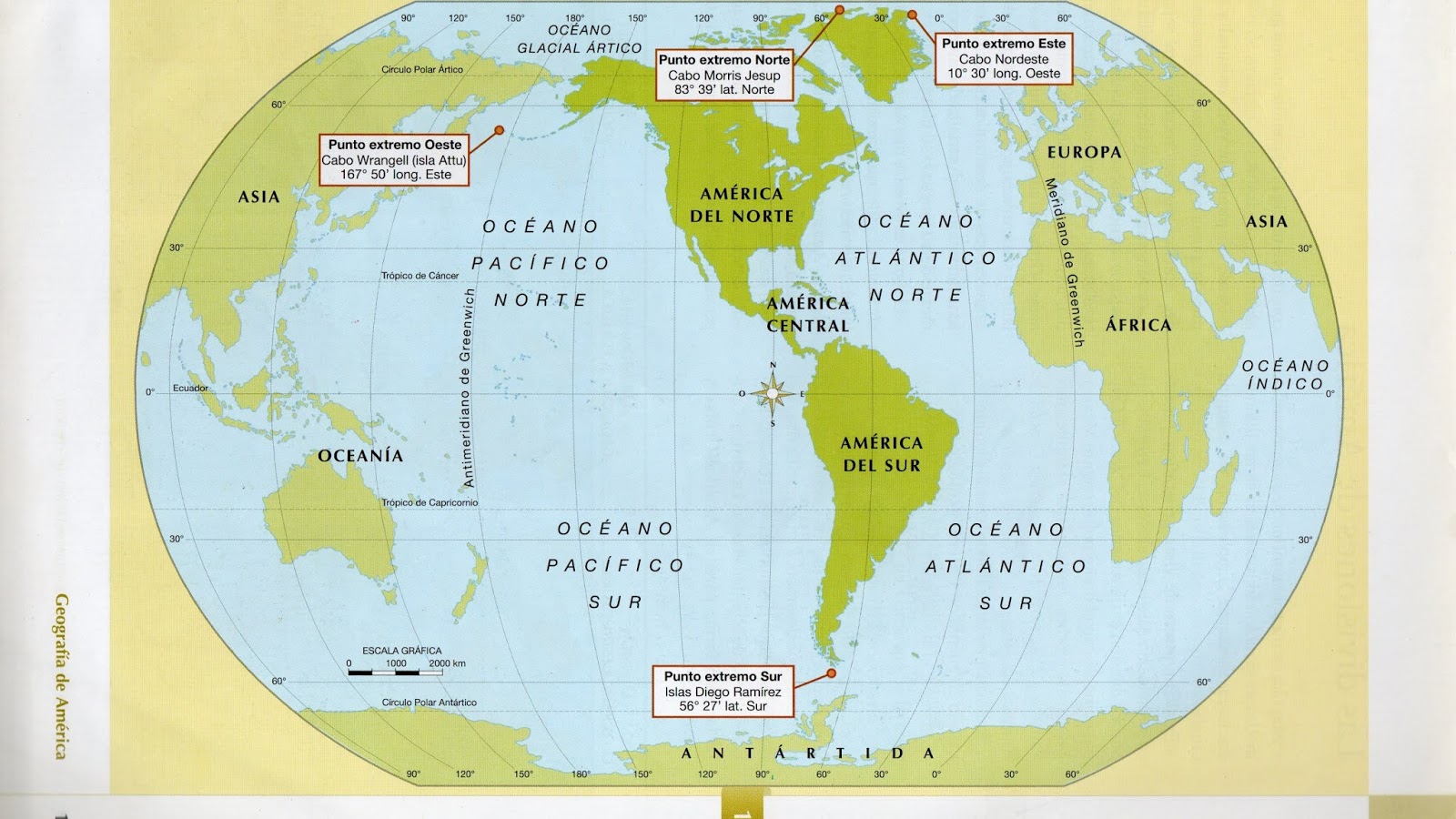 MAPU-NOSILATIAJ: PUNTOS EXTREMOS DE AMERICA