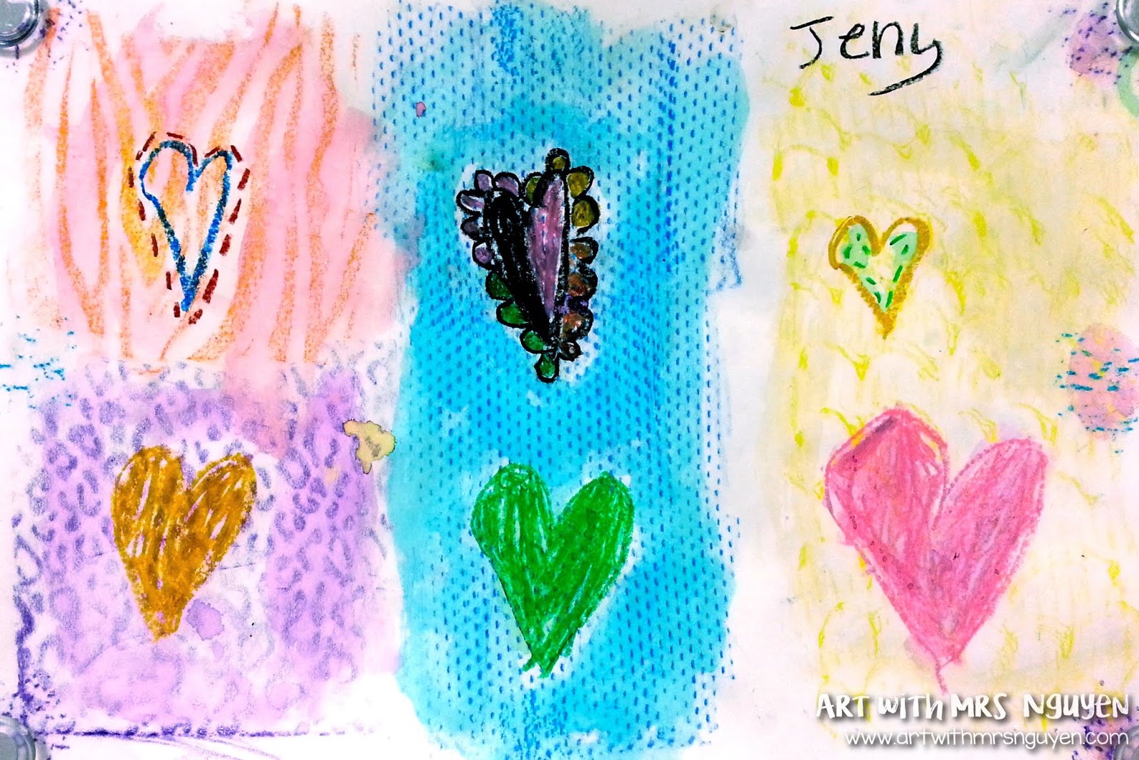 Jim Dine inspired heART (1st) | Art with Mrs. Nguyen