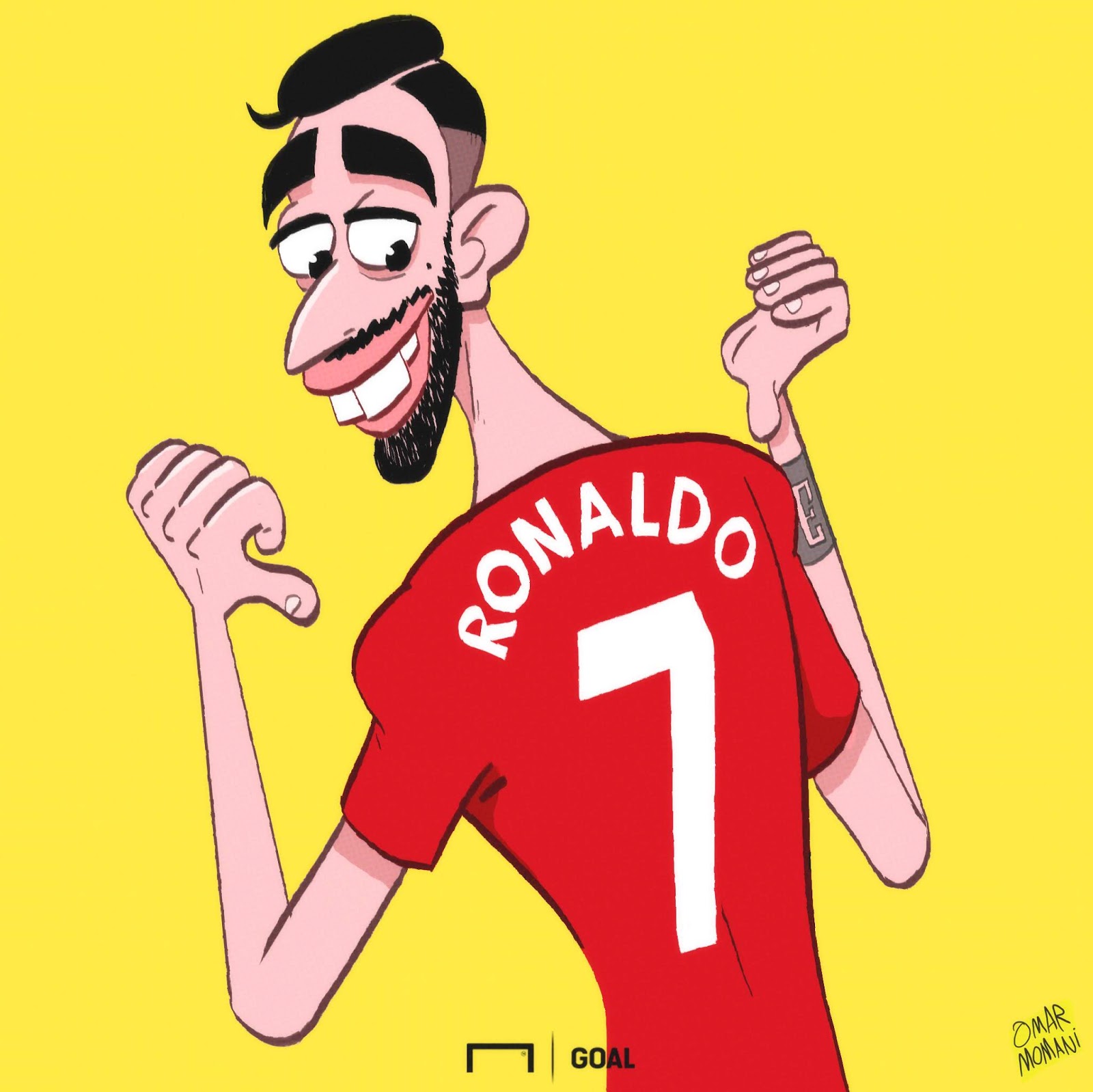 Omar Momani cartoons: Bruno Fernandes