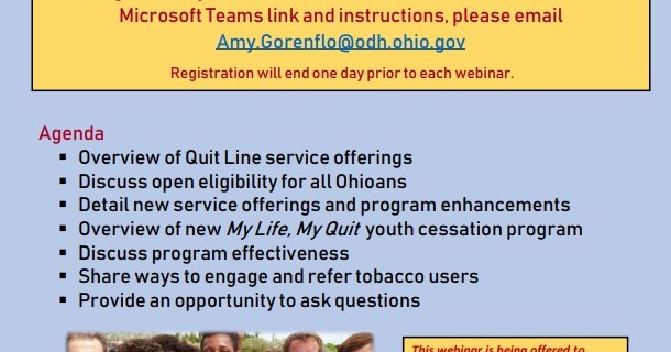 Clark, Champaign & Madison Counties 211: Ohio Tobacco Quit Line