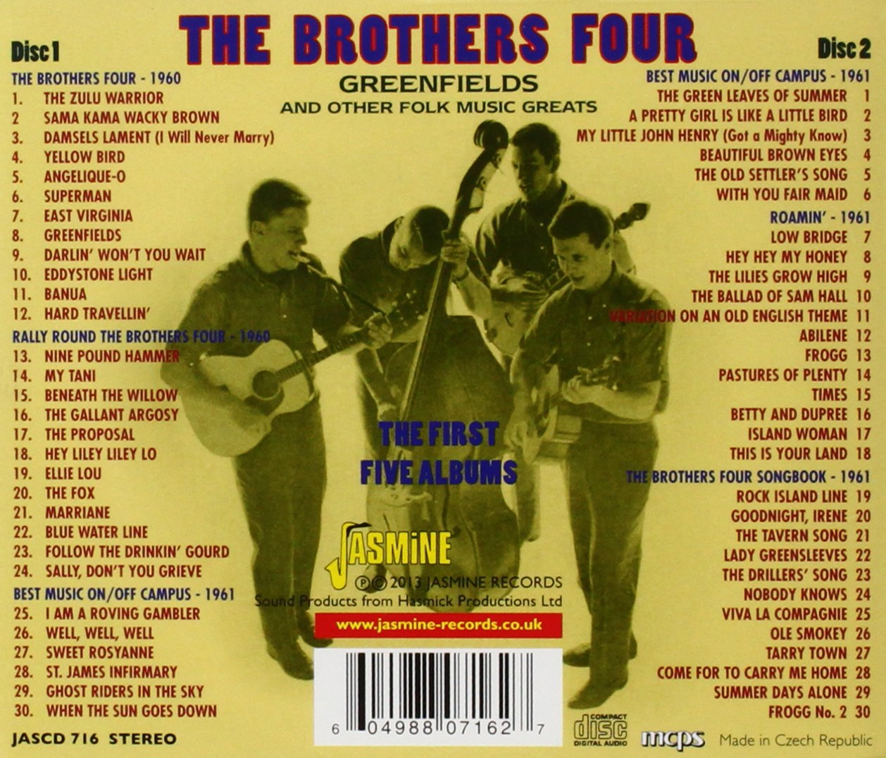 Music Of My Soul: The Brothers Four-2013-Greenfields And Other Folk ...