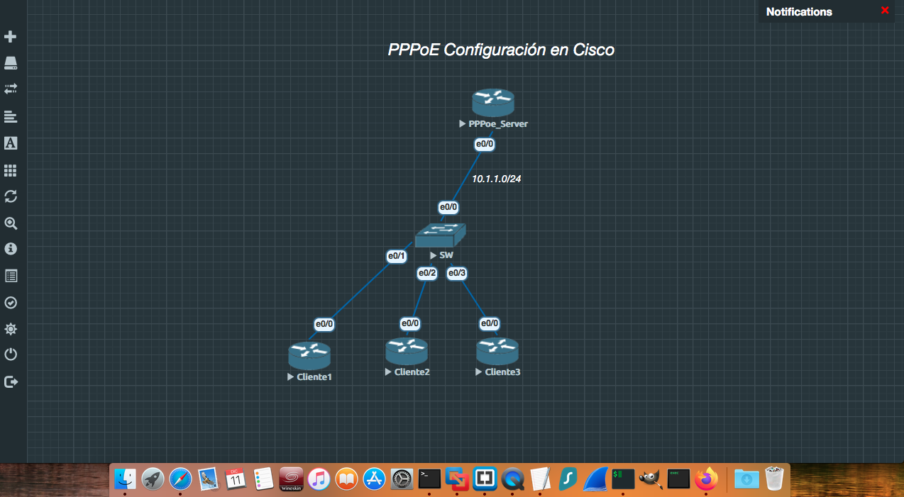 El poder de 01100011 Unix-FreeBSD: PPPoE Configuración en Cisco EVE-NG