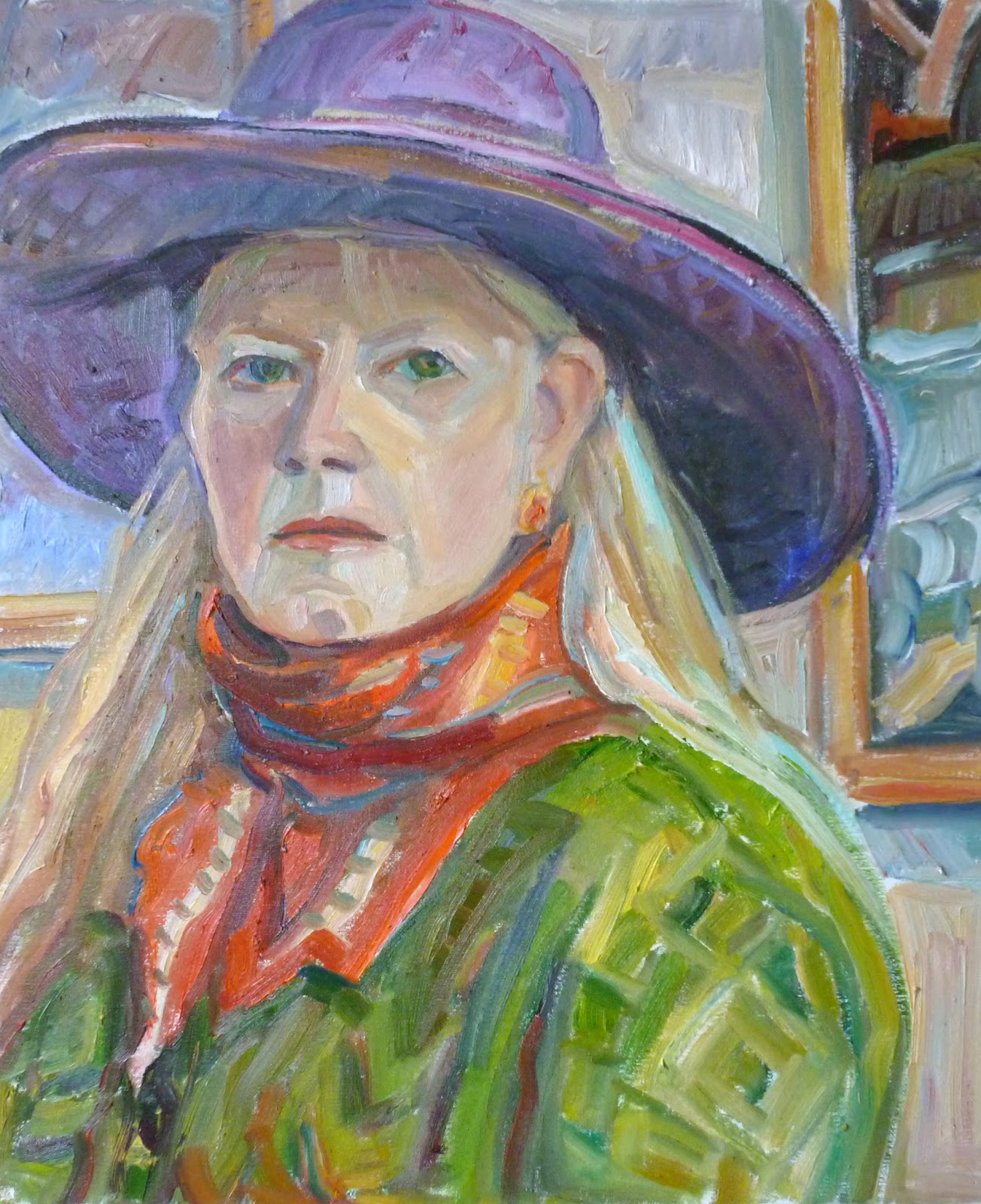 Kate Knapp Artist Blog: New Year's Eve Self Portrait