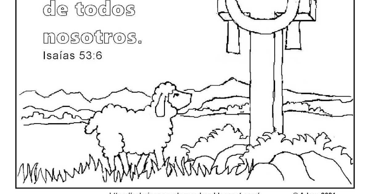 Coloring Pages for Kids by Mr. Adron: Isaías 53: 6 Imprime y Colorea La ...