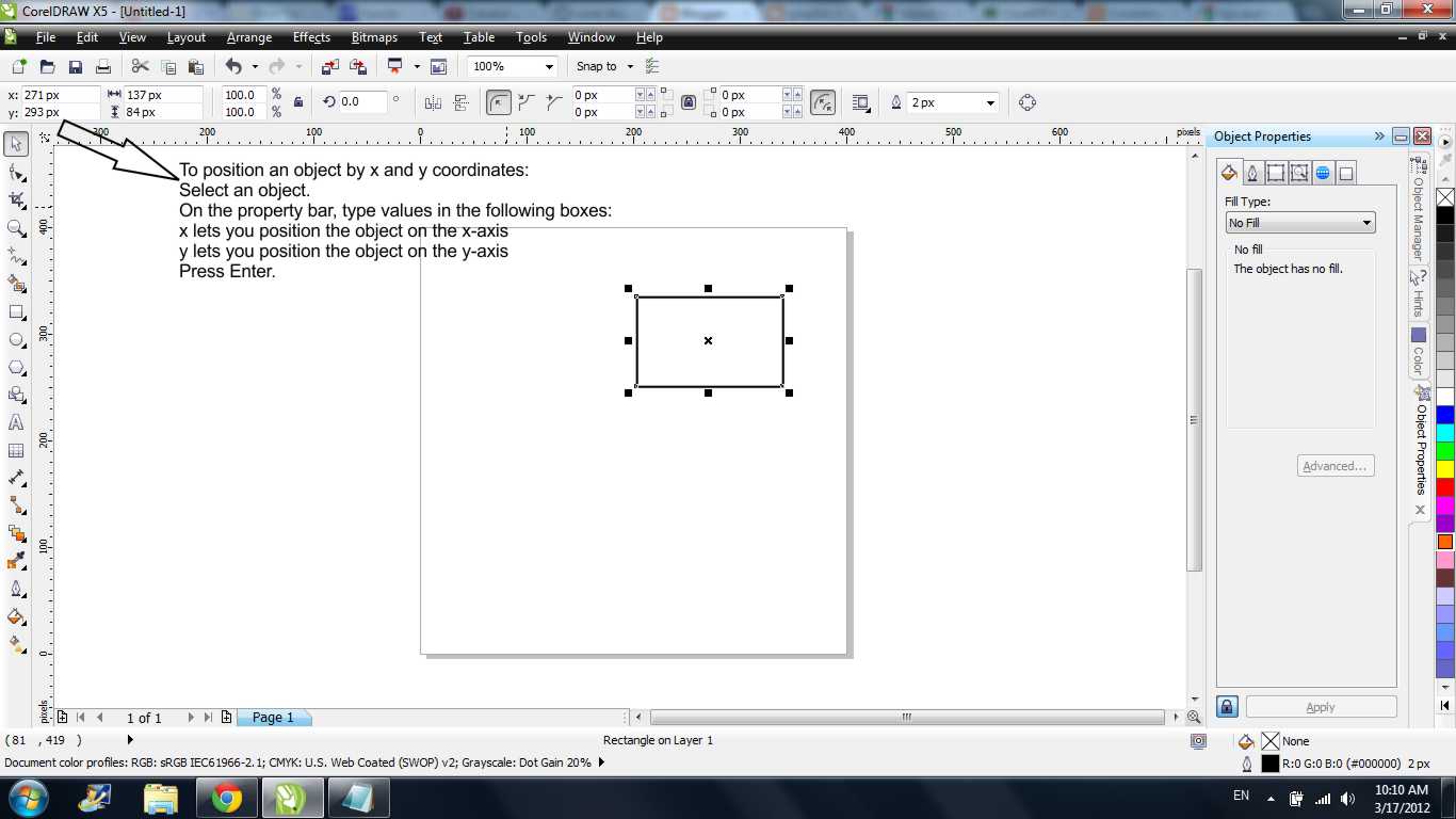 graphic-tutorials: Corel Draw basisc: how to move an object graphic-tutorials: Corel Draw basisc: how to move an object