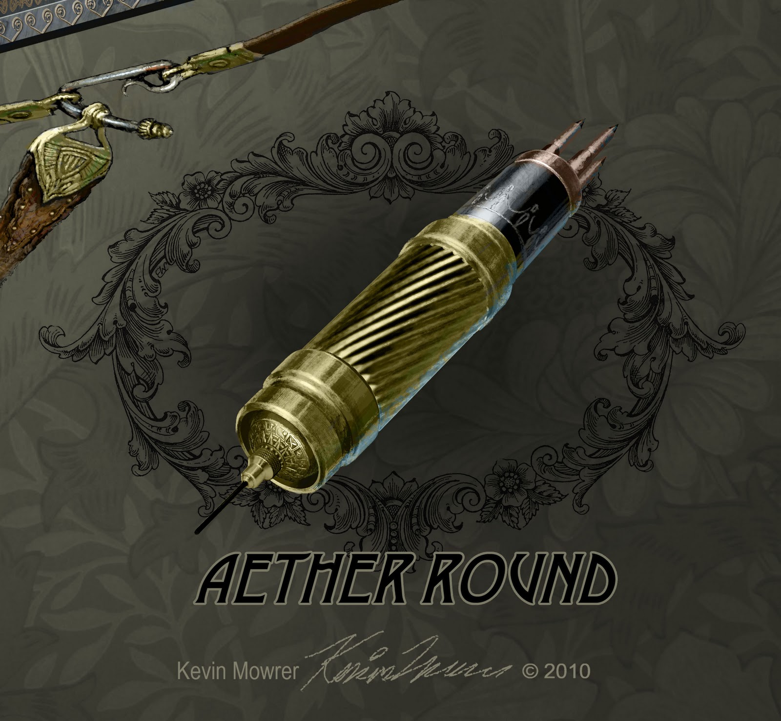 Mowrer Art Steampunk Frankenstein and more: The Aether Bullet come to life