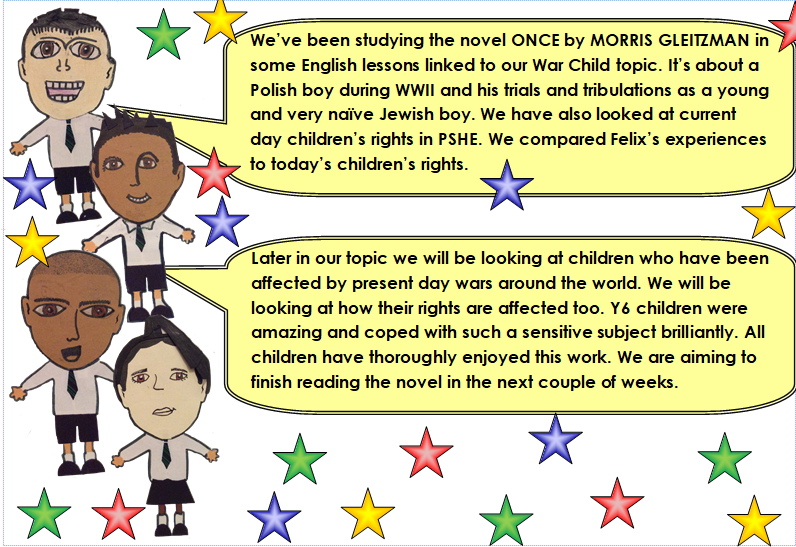 Welford Year 6: Y6 study of 'ONCE' by Morris Gleitzman