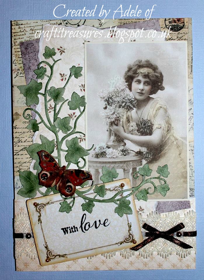 Crafti Treasures: Edwardian Ladies cards with Pion design papers.