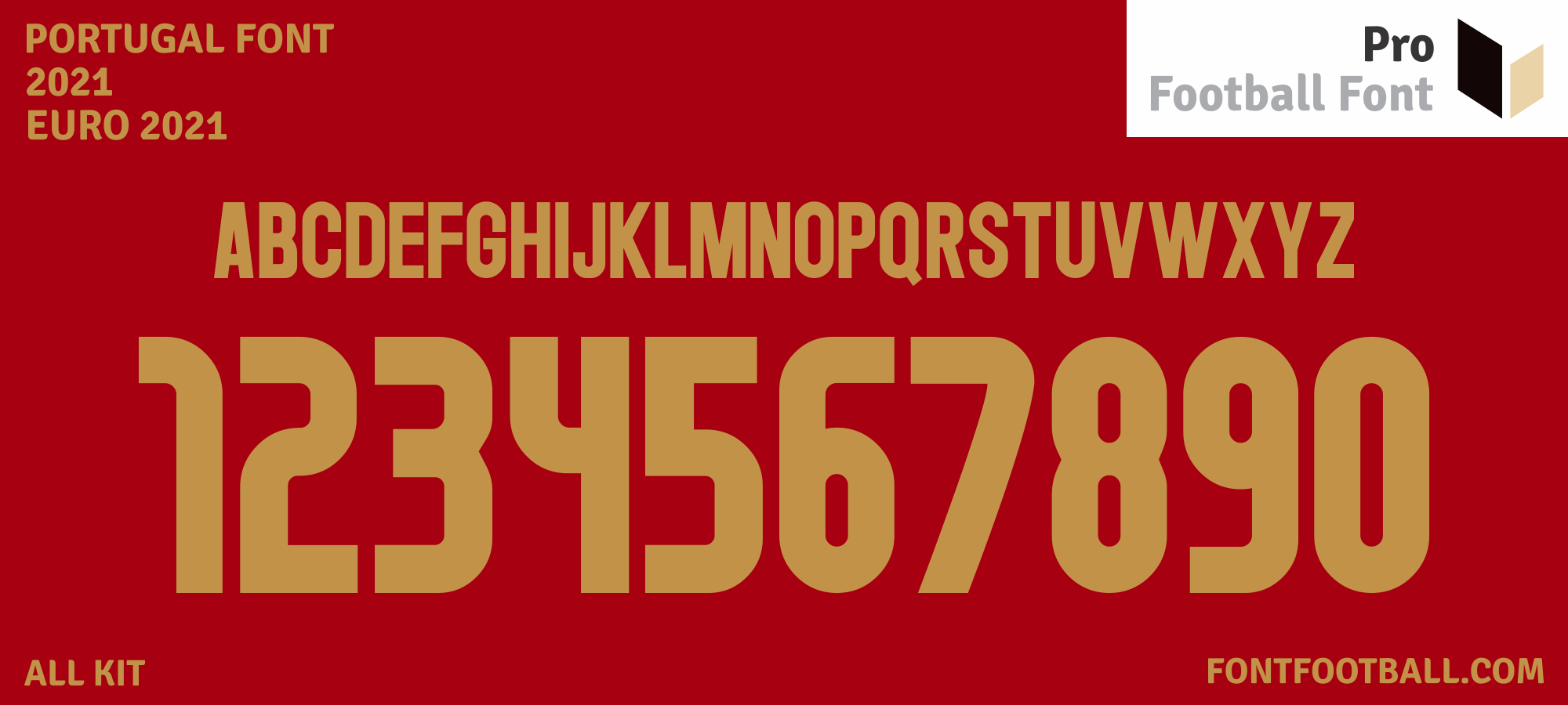 Portugal Euro 2020 Font