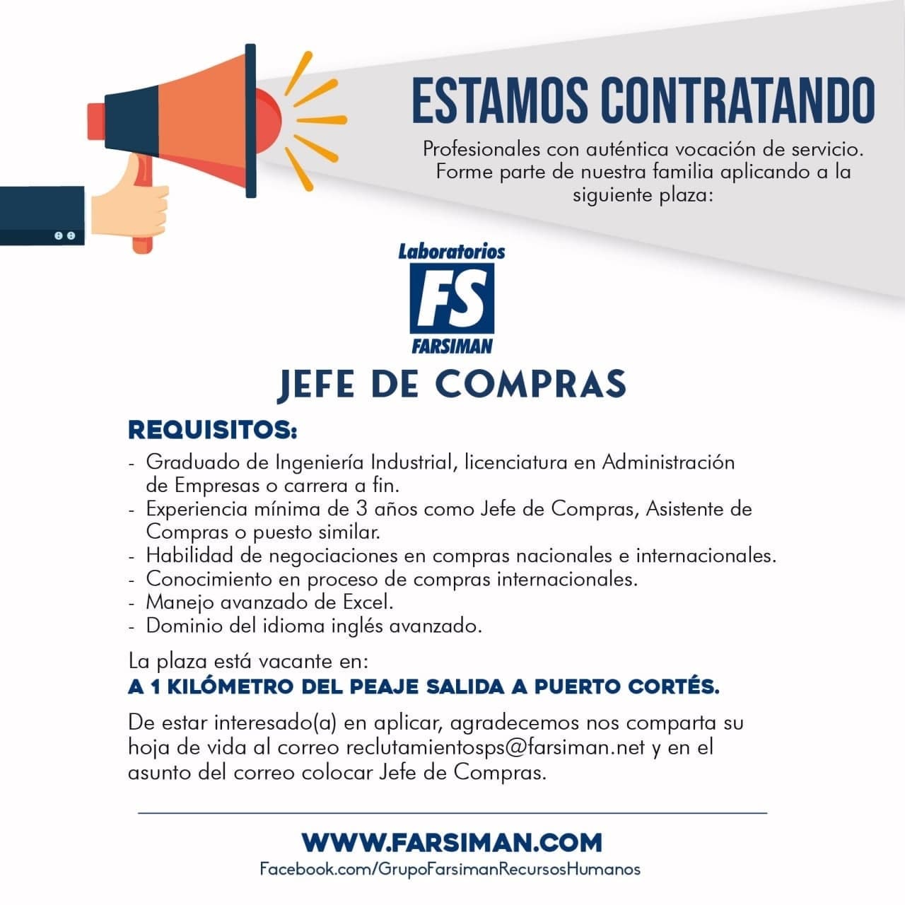 Jefe de Compras - SPS