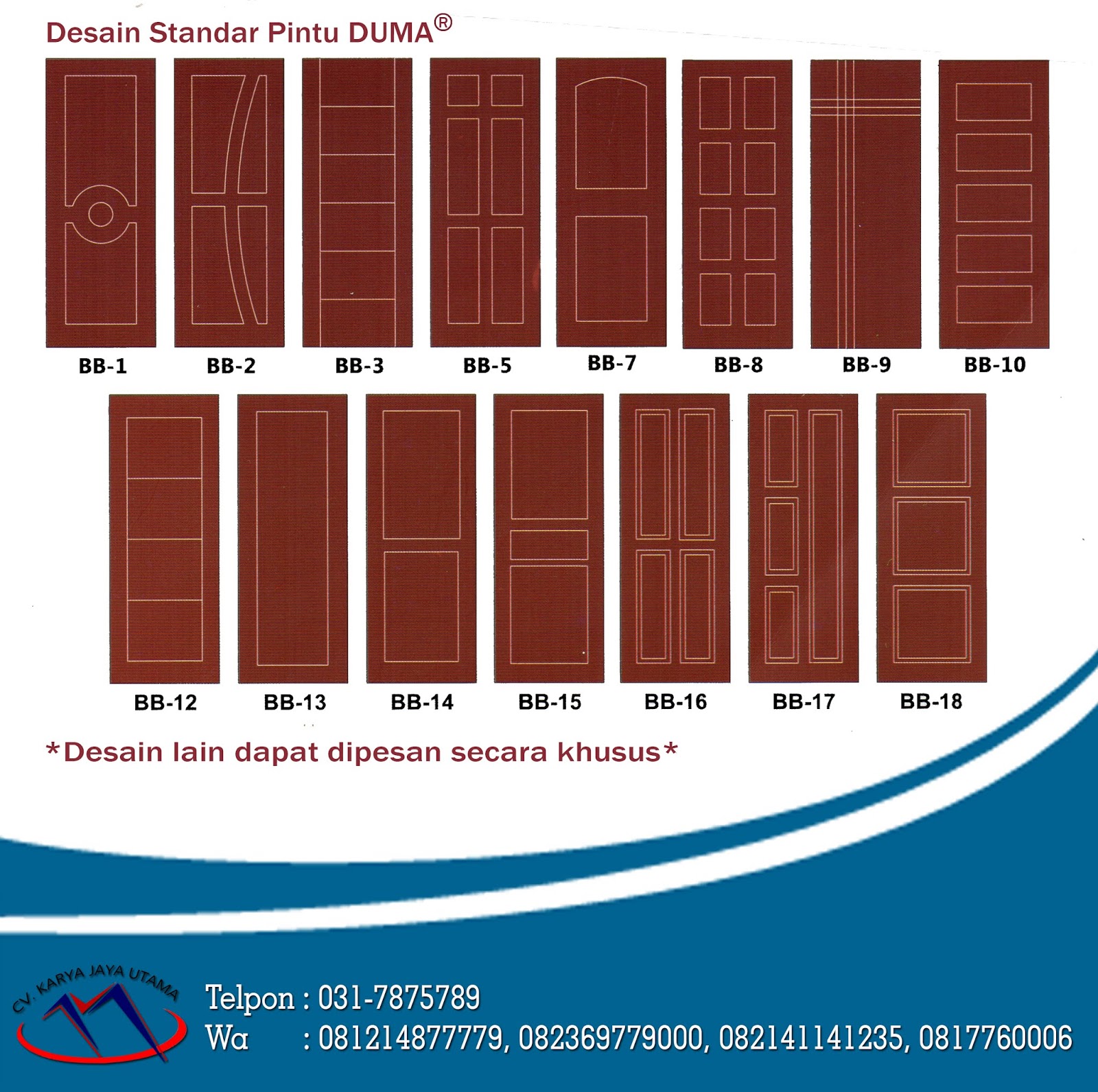 MACAM-MACAM PINTU MENURUT BAHAN | PINTU MODERN